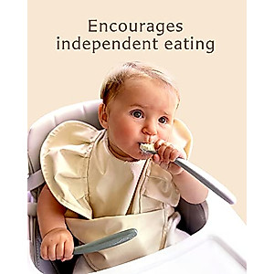 Willow + Sim Silicone Baby Feeding Spoons - BPA-Free, Non-Toxic, Soft & Gentle on Gums and Durable - Food-Grade Silicone Baby Spoons First Stage for Self Feeding 6 Months and Up (Sage/Sharkskin)