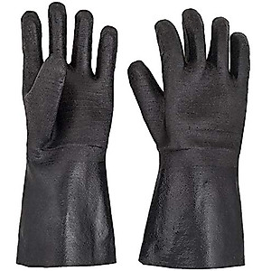 G & F Products 8119-13Inch Cooking Gloves Food Safe No BPA Insulated Waterproof, Oil Proof Heat Resistant BBQ, Smoker, Grill, and Outdoor Neoprene Material, 13 Inch Long, Black