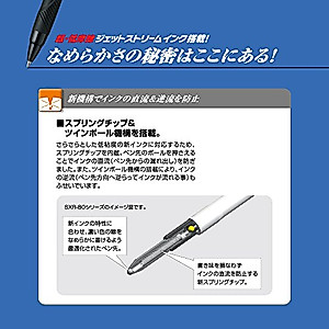 uni Jetstream Multi Pen 4 and 1, 0.38mm Ballpoint Pen (Black, Red, Blue, Green) and 0.5mm Mechanical Pencil, Baby Pink Body, Pink Gold (MSXE5100038.68)