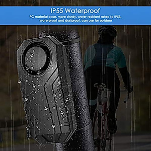 SOONHUA Wireless Motorcycle Bike Alarm, Anti-Theft Security Motorcycle Alarm with Remote Control Waterproof Vibration Sensor Bicycle Alarm 113dB Super Loud Adjustable Sensitivity