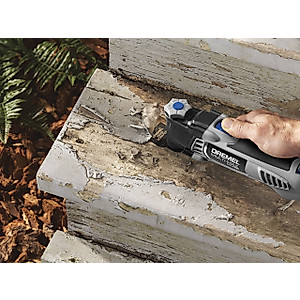 Dremel Multi-Max 3.5 Amp Oscillating Tool Kit with Tool-LESS Accessory Change- Multitool with 12 Accessories- Compact Head & Angled Body- Drywall, Nails, Remove Grout & Sanding- MM35-01
