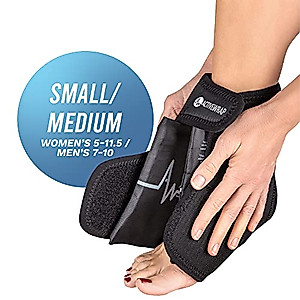 ActiveWrap - Foot and Ankle Ice Pack Wrap for Surgery Care, Ankle Sprain, Swelling and More, Reusable Packs Injuries with Compression, Use for Hot Cold Therapy or Contrast Therapy, Small/Medium