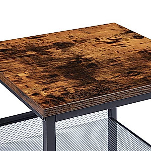 EKNITEY Printer Stand with Storage - 3 Tier Industrial Printer Shelf End Side Table Home and Office