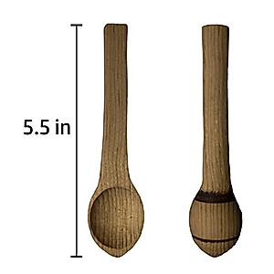 6 Pack of Salsa Chip and Dip Snack Bowls Combo- With Wooden Spoons - Salsa Bowls, Black Plastic Mexican Molcajete Chips Guacamole, Serving Dish, Sauce Cup, Side dish, Snack Great to use at any Event