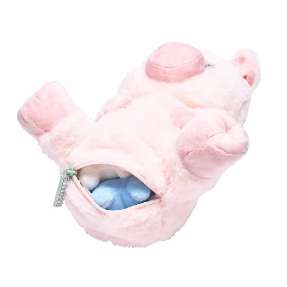 Snug A Babies Pig Stuffed Animal - Mommy Pig Stuffed Animal with 4 Baby plushie Piggies, Fluffy Farm Animal Toy- Squishy Guinea Piglet Stuffed Animal Gift for Kids - Ideal Gifts for Girls