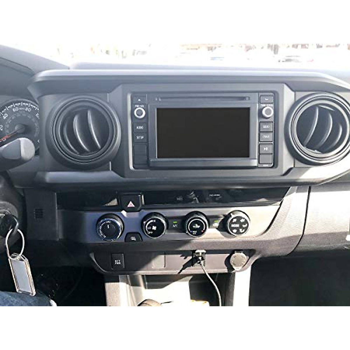 Red Hound Auto Screen Saver 2pc Compatible with Toyota Tacoma 2013-2019 Entune Invisible High Clarity Touch Display Protector Minimizes Fingerprints 6.1 Inch