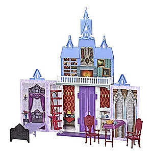 Disney Frozen Fold and Go Arendelle Castle Playset Inspired 2 Movie, Portable Play - Toy for Kids Ages 3 and up