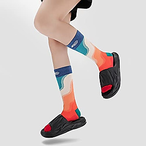 STQ Cloud Slides for Women Cushion Cloud Sandals Non slip Pillow feeling Slippers with Arch Support for Outdoor pool Beach Black Size 4.5/5/5.5