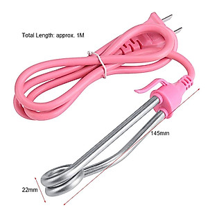 Heater Element, Stainless Steel Electric Heater Element, Mini Boiler Hot Water Coffee Immersion Heater Element for Household, Office, University Dorm, Travel Use, 600W 220V