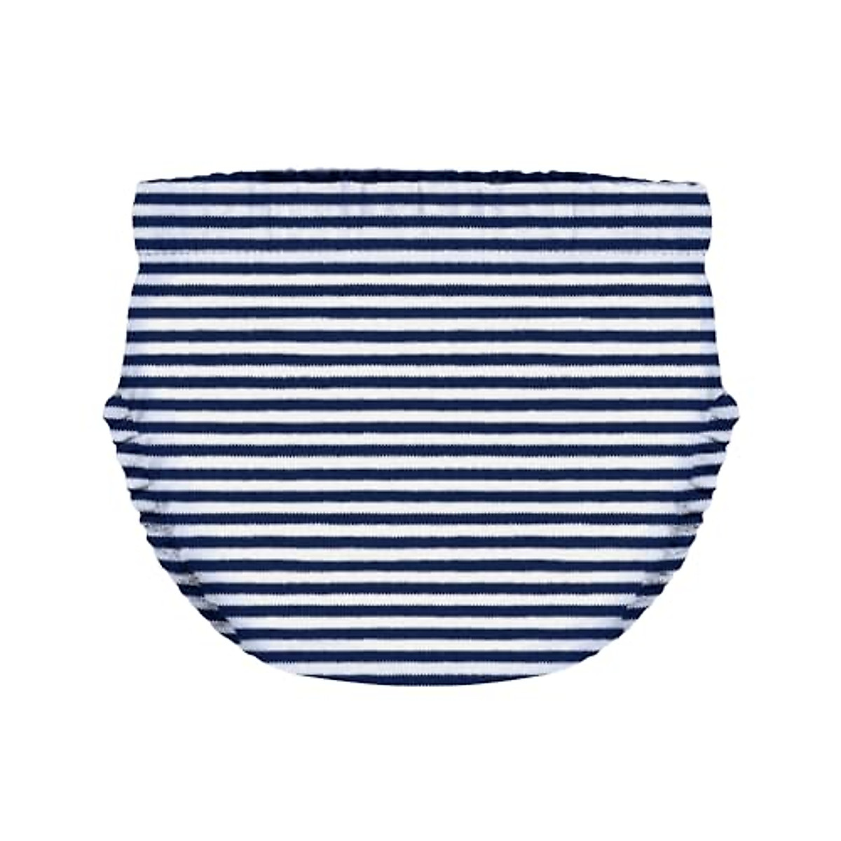 College Baby Striped Game Day Polo Dress with Bloomer - Syracuse Orange Block S Logo - Navy/White - 12 Months