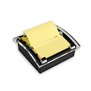 Post-it Pop-up Notes Dispenser, 3x3 in, Black Base Clear Top (DS330-BK)