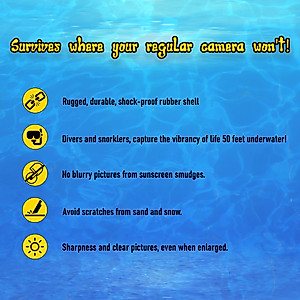 Kodak Sport Waterproof Single Use Camera 2 Pack - Floating Strap and Cloth