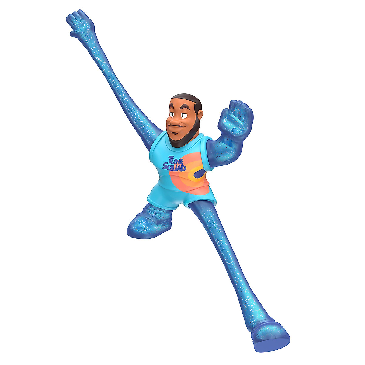 Moose Toys Heroes of Goo JIT Zu – Space Jam: A New Legacy - 5" Stretchy Goo Filled Action Figure - Lebron James (Power Up)