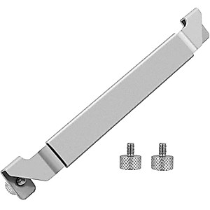 KALAMANDA Griddle Spatula Holder, Adjustable Stainless Steel Grill Tool Hold Rack for Blackstone, Camp Chef, Royal Gourmet(6.5-10.2 Inch) Silver
