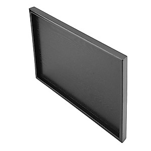 BALITY Rectangular Wood Tray, Decorative Solid Wood Serving Trays Platter Breakfast Tray Ottoman Tray Black Fast Food Tray for Cafe, Teahouse, Restaurant, Hotel(36 X 27cm)