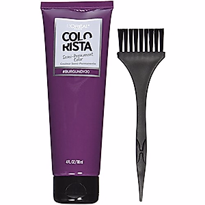 L'Oreal Paris Colorista Semi-Permanent Hair Color For Brunettes, Burgundy