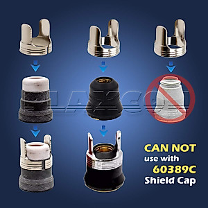 PLAXCON 2pcs PT60 IPT-60 Plasma Torch Double Pointed Spacer Guide 60432 Standoff Guide Plasma Cutting Accessories