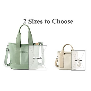 Canvas Tote Bag for Women with Zipper Organizer Big Shoulder Handbags Purse Women Crossbody Bag Black