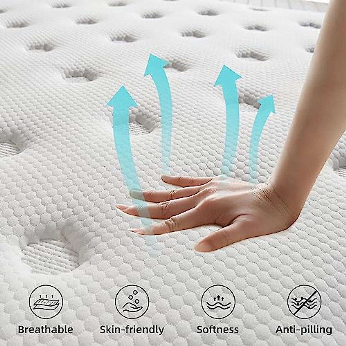 sofree bedding Full Size Mattress, 10 Inch Memory Foam Hybrid Mattress, Full Mattress in a Box for Motion Isolation, Strong Edge Support, Medium Firm