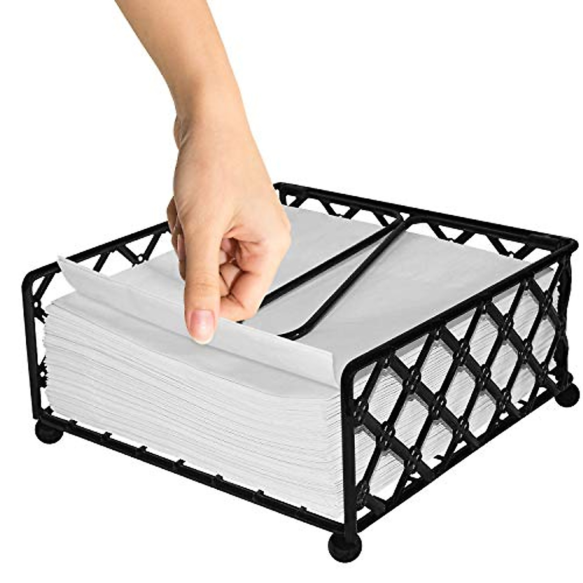 Blue Donuts Lattice Flat Napkin Holder