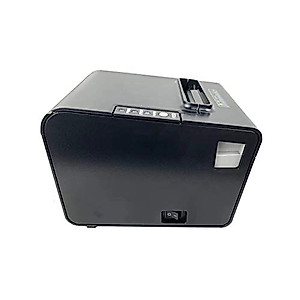 80MM POS Thermal Receipt Printer Compatible 80mm Thermal Paper Rolls - 250mm/sec High-Speed Printing with ESC/POS Print Commands.(Black) (USB)