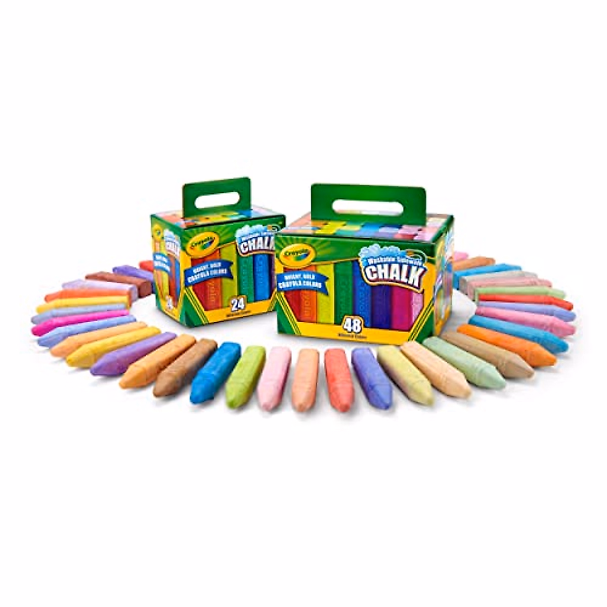 Crayola Washable Sidewalk Chalk Set, Outdoor Toy, Easter Gifts for Kids, 72 Count [Amazon Exclusive]