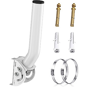 Universal Antenna Mount, 12" Adjustable J Pole Mounting with Weather Proof, Pole and Wall Mounted Bracket Mount for Wireless Bridges,AP,Access Point,Starlink Satellite,Weather Station,WiFi Router