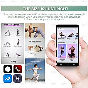 80GB (Upgrade 3G Running Memory+Free 64GB Card) MP3 Player with Bluetooth and WiFi, Android Streaming Media MP4 Player with Spotify, 4-inch Full Touch Screen Player with Pandora, Support APP Download