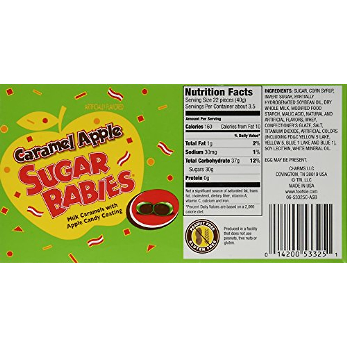 Sugar Babies Caramel Apple (5 oz Boxes) 3 Pack