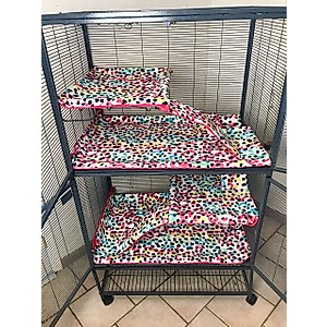 Customizable 7-piece Cage Liner Set for Midwest Double Critter/Ferret Nation | Rats, Sugar Gliders, Ferrets, Chinchillas