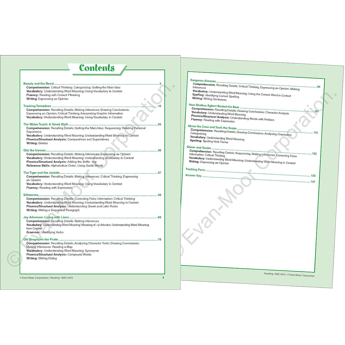 Skill Sharpeners Reading, Grade 5