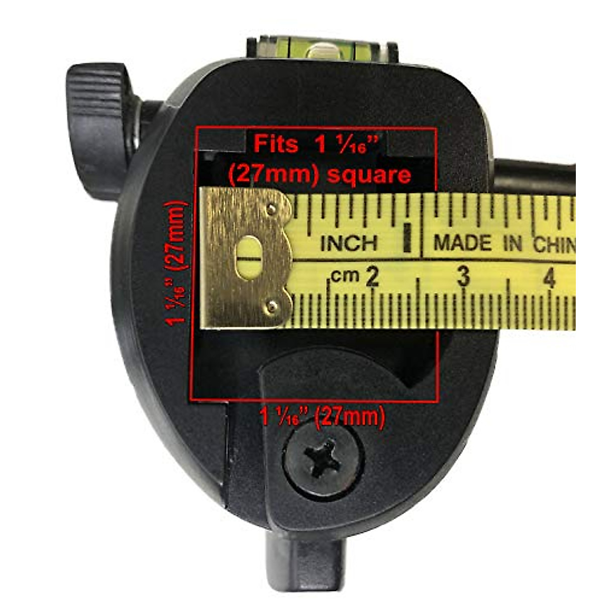 DaVoice 27mm Tripod Quick Release Plate Camera Mounting Adapter Parts Replacement for Targus TG-50TR, TG-5060TR, Vivitar VPT-1250, Digital Concepts 50”, Sunpak 50” Tripod Mount Attachment AB-QR-50