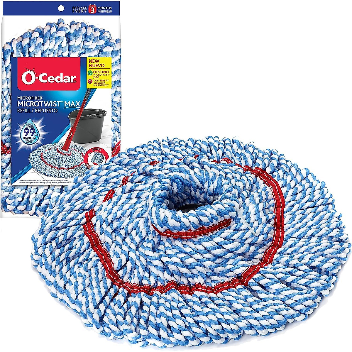 O-Cedar MicroTwist Microfiber Twist Mop Refill (Pack of 3)