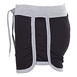 NOROZE Girls Kids Camo Brklyn Rose Print Hot Pants Shorts (5-6 Years, Brklyn Black)