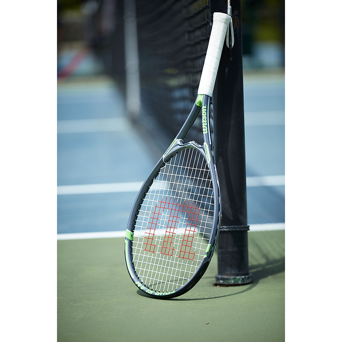 Wilson Tour Slam Adult Recreational Tennis Racket - Grip Size 4 - 4 1/2", Grey/Green