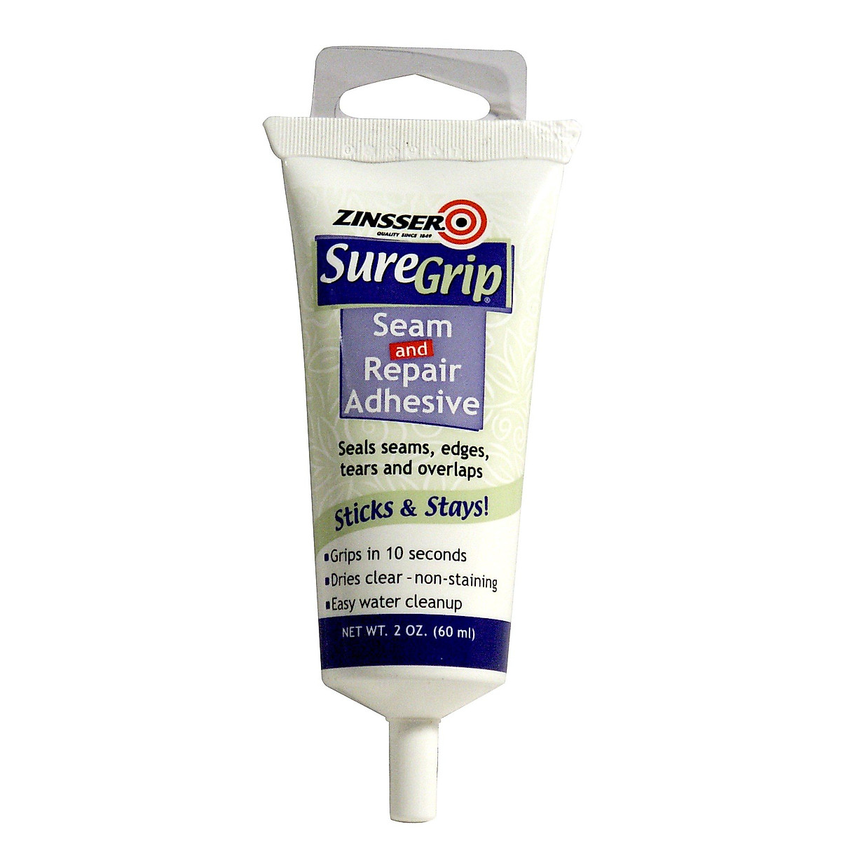 Rust-Oleum Zinsser, 2-Ounce 2861 SureGrip Seam & Repair Adhesive Tube, Color, 2 Ounce