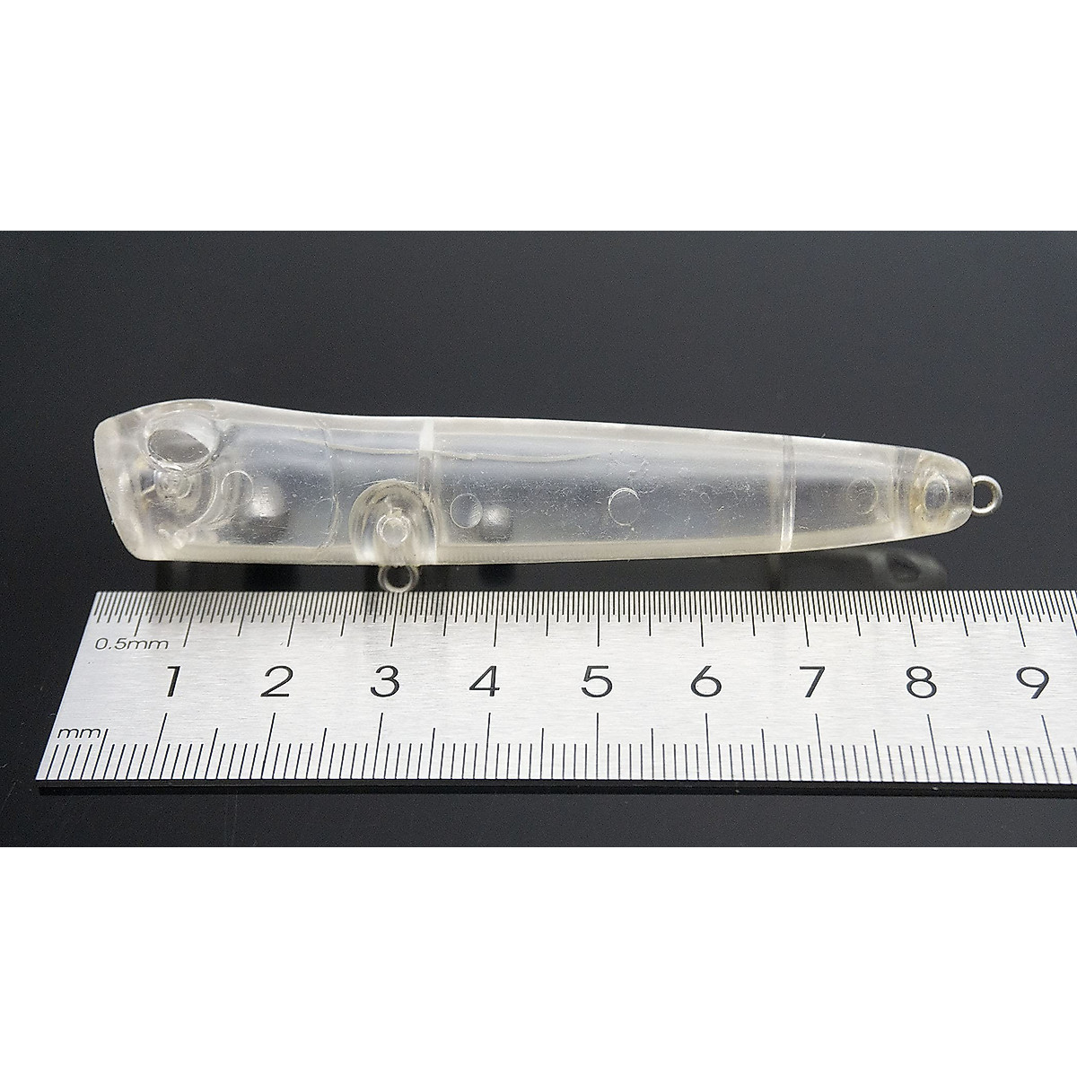 10PCS Unpainted Lure Blanks 10.56g 8.8cm Crankbait Simulation Blank Body Clear Hard Baits Trout Salmon Minnow Lure Popper Lures Topwater Freshwater 65