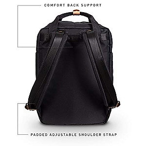 Doughnut Travel Laptop Backpack, Slim Durable Reborn Series Daypack Backpacks, Water Resistant College Computer Bag for Men & Women Fits 14 Inch Notebook(Black)