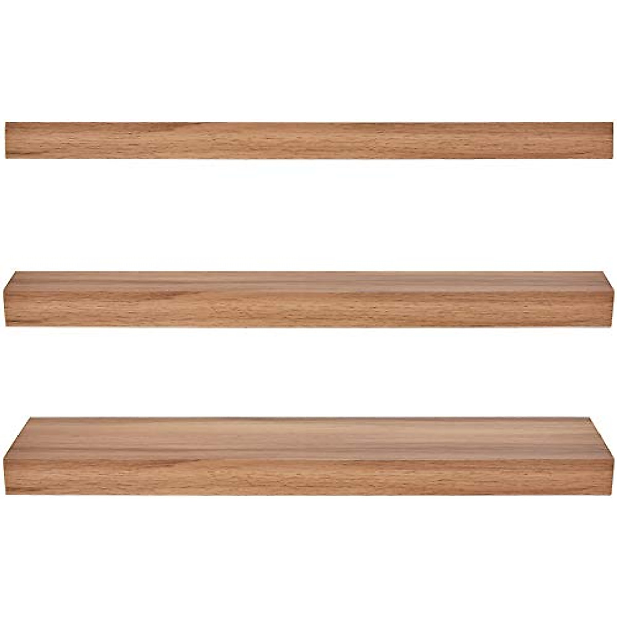 Kiera Grace kieragrace KG Maine Floating Shelves-Golden Oak, 24", Set of 3 Wall Organization