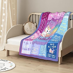 Pozevan 1 Year Old Girl Birthday Gift Blanket, 1 Year Old Girl Gifts, 1st Birthday Girl Gifts, One Year Old Girl Birthday Gifts, First Birthday Gifts for Girls, 1st Birthday Decorations Girl 50"X40"