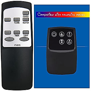 CHOUBENBEN Compatible with Twin Star ClassicFlame Classic Flame Electric Fireplace Stove Heater Infrared Remote Control 28EF023GRA 28EF023SRA 32EF023GRA 33EF023GRA 33EF023SRA