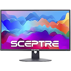Sceptre 20" 1600x900 75Hz Ultra Thin LED Monitor 2x HDMI VGA Built-in Speakers, Machine Black Wide Viewing Angle 170° (Horizontal) / 160° (Vertical)