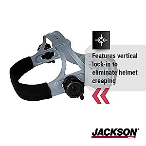 Jackson Safety 370 Replacement Headgear Part - Welding Helmet Accessories - Adjustable - Black/Grey - 20696