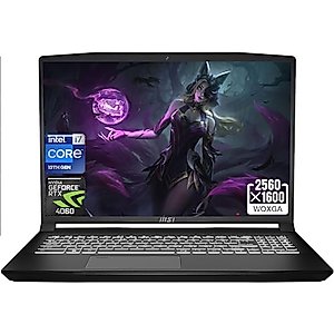 MSI 2023 Newest Creator M16 Gaming Laptop, 16" QHD+ Display, Intel Core i7-13620H(10-core), NVIDIA GeForce RTX 4060 Graphics, 32GB DDR5 RAM, 1TB SSD, HD Webcam, Wi-Fi 6, HDMI, Windows 11 Home