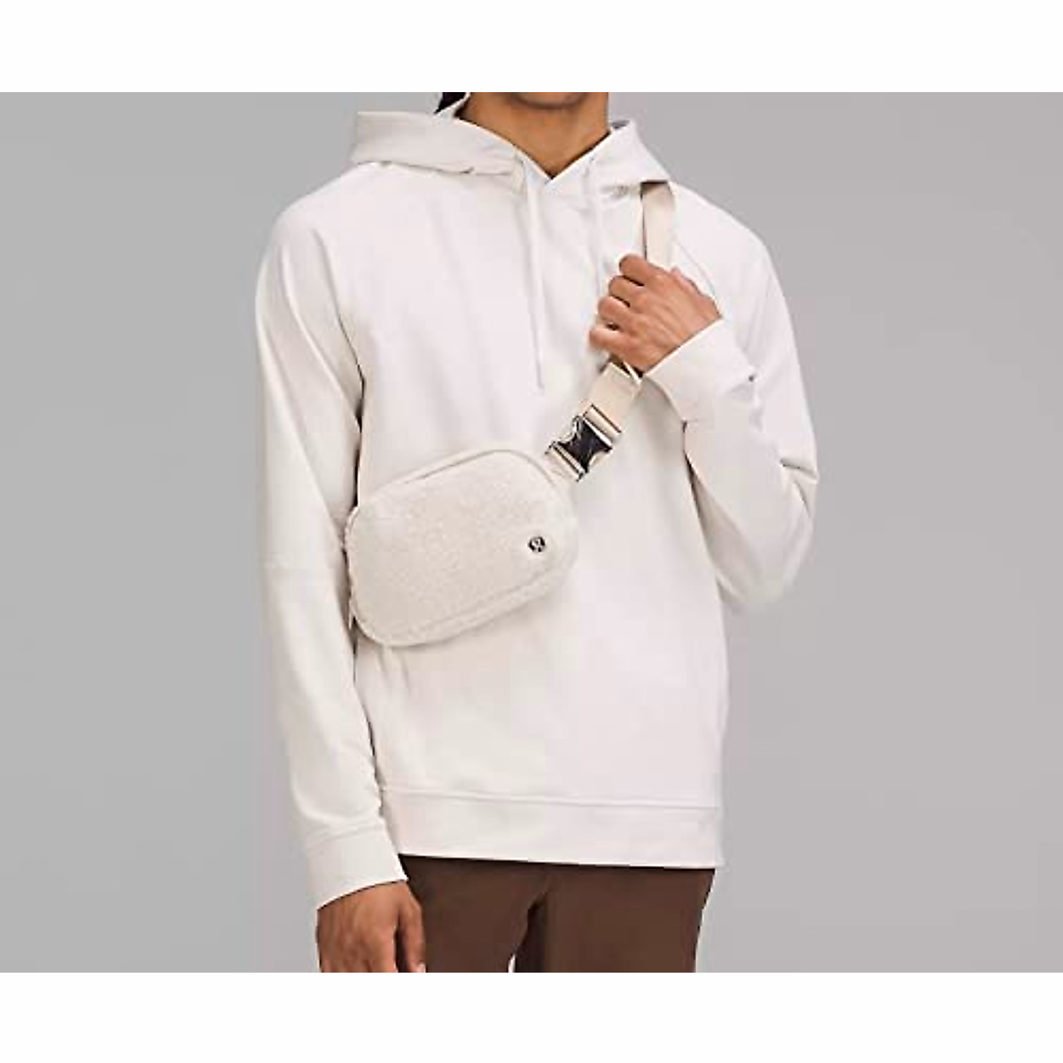 Lululemon Athletica Everywhere Fleece Belt Bag (Light Ivory)
