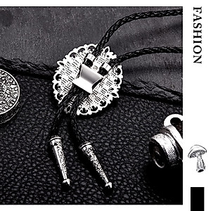 Bolo Tie Bolo Tie for Men Mushroom Bolo Tie Western Bolo Tie Cowboy Necktie Accessories Punk Retro Unisex Jewelry for Men Women(Mushroom)