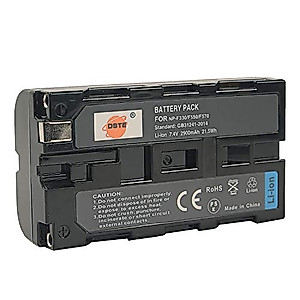 DSTE Replacement for 2X NP-F550 Battery + DC01 Travel Charger Kit Compatible Sony CCD-RV100 SC5 SC9 TR1 Camera CN-160 CN-216 CN-304 YN 300 VL600 LED Video Light as NP-F330 NP-F530 NP-F570