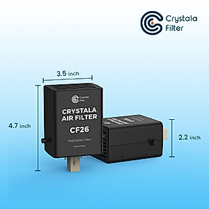Crystala Filters Replacement For Sub-Zero Refrigerator Air Purification Cartridge 7042798, 7007076, 7007067 Air Filter (Pack of 2)