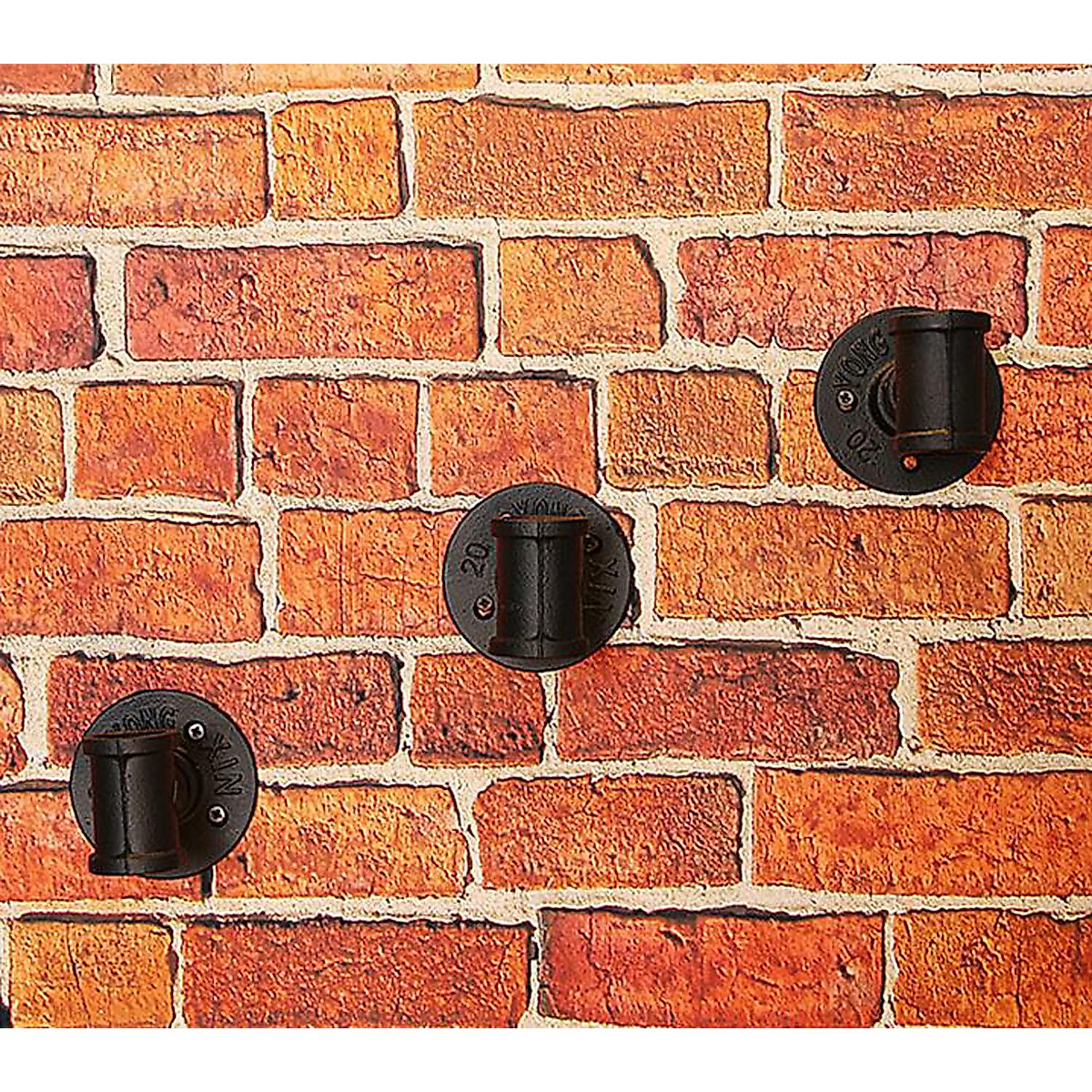 3Pcs Creative Handstand Wine Bottle Holder Retro Metal Wine Rack Wall-Mounted Single Bottle Wine Holder Wall Decor Black, 3.34 x 3.34 x 3.34 inches (524)