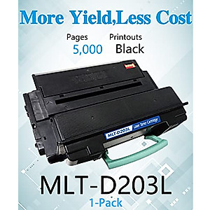 (1-Pack, Black) Compatible Samsung 203L MLT-D203L Toner Cartridge D203L Used for Samsung ProXpress SL-M3320ND SL-3310 M3370FD M3820DW M3870FW M4020ND M4070FR M4070FX Printer, by MuchMore